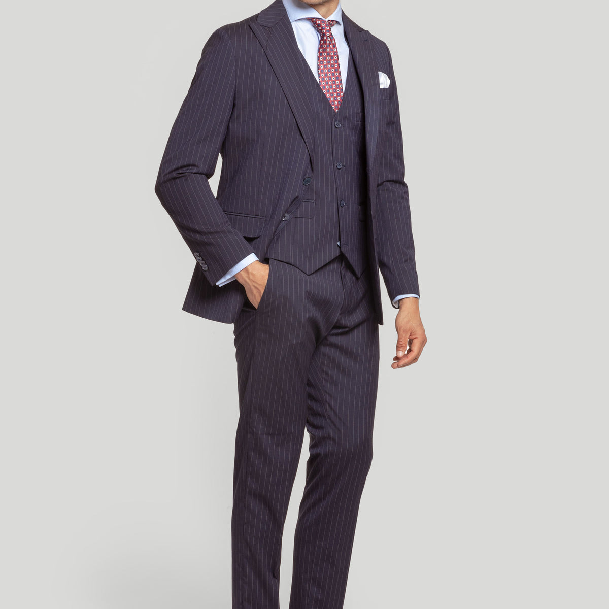 Traje Tres Piezas Raya Diplomatica – A LA VAQUERA